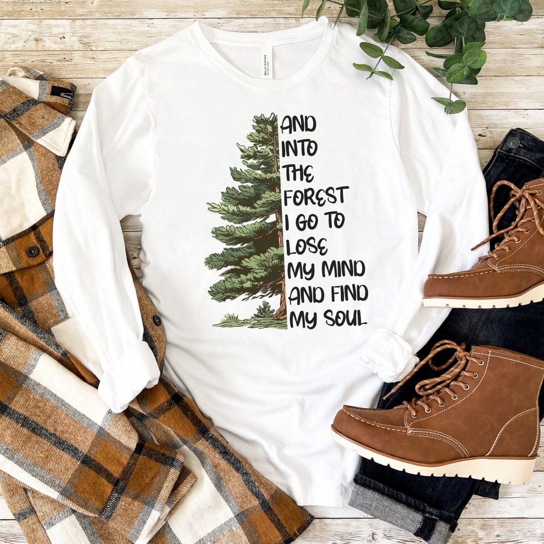 Pine Tree T-shirt, Evergreen Trees, Travel Shirt, Gift for Nature Lover ...