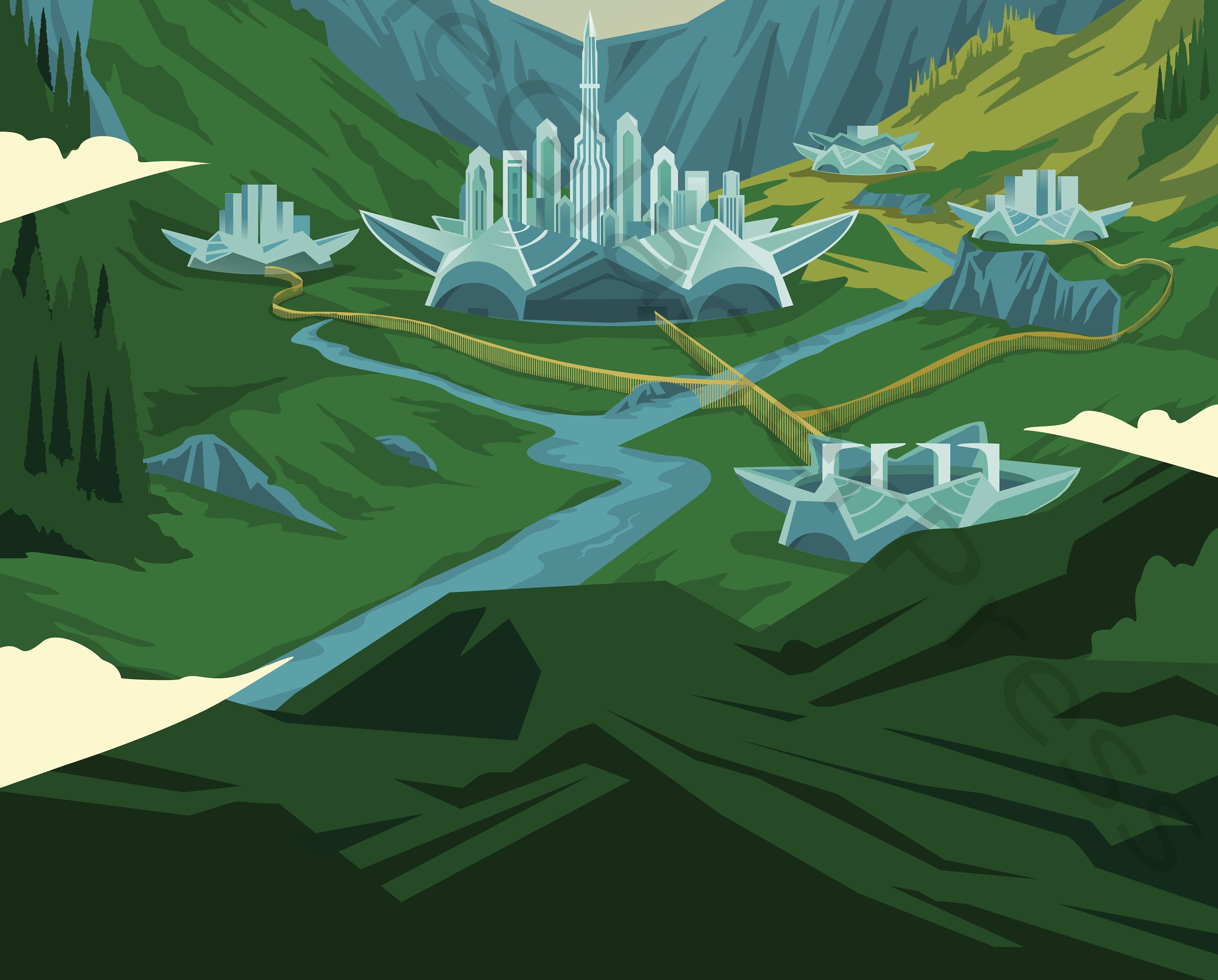 Zaofu Home of the Metal Clan - Travel Poster - Etsy