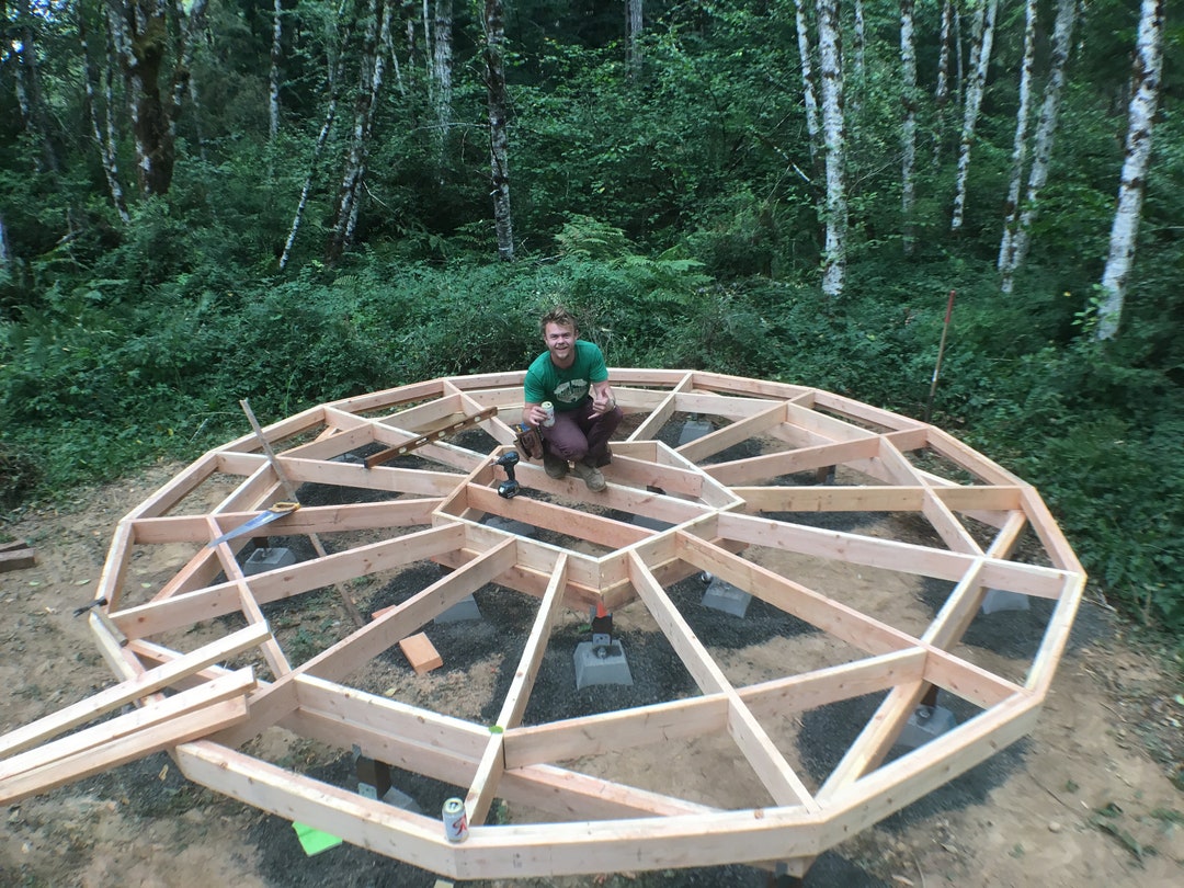 Circular Deck Foundation 3V Domes and Yurts (3 Sizes: 15,20,23 Ft / 4.5 ...