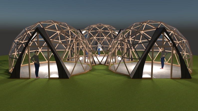 DOMESTEAD PACK - Combination Geodesic Dome DIY Build Plans No Hubs ...