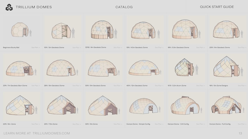 40ft / 12m Geodesic Dome DIY Build Plans (imperial and Metric) - Etsy