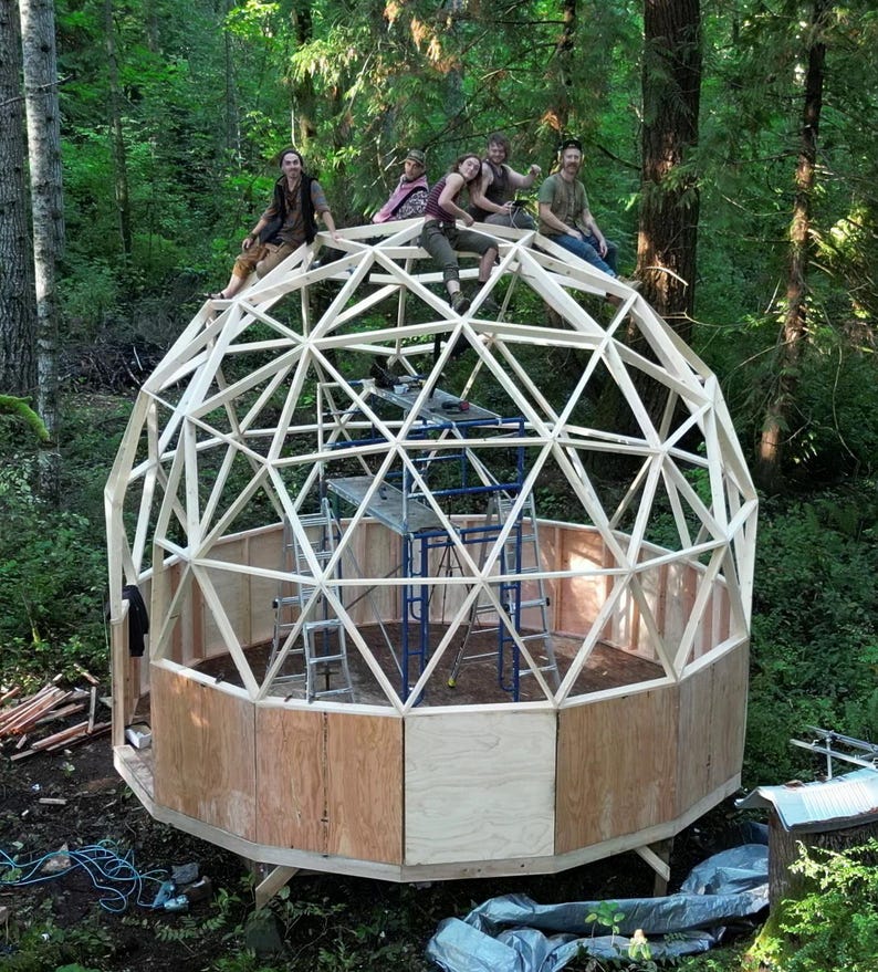20ft / 6m Geodesic Dome DIY Build Plans (imperial and Metric) - Etsy