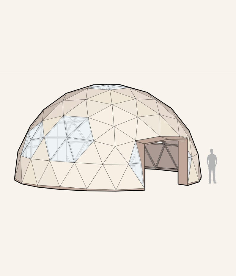 30ft / 9m Geodesic Dome DIY Build Plans (imperial and Metric) - Etsy