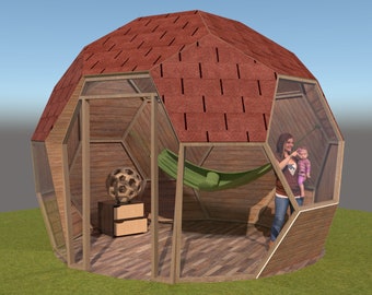 ALL PLANS Geodesic Dome DIY Build Plans No Hubs imperial and Metric - Etsy