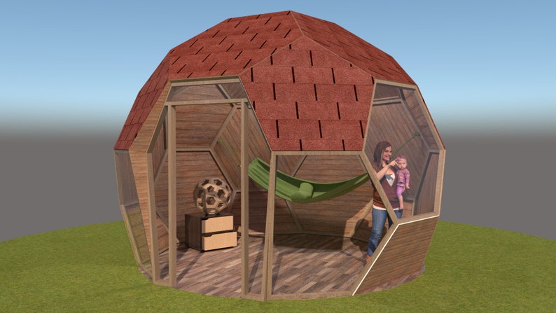 The Beginner Bucky Ball Simple Geodesic Dome DIY Build Plans - Etsy