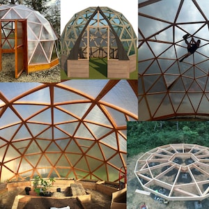 ALL PLANS - Geodesic Dome DIY Build Plans No Hubs (imperial and Metric ...