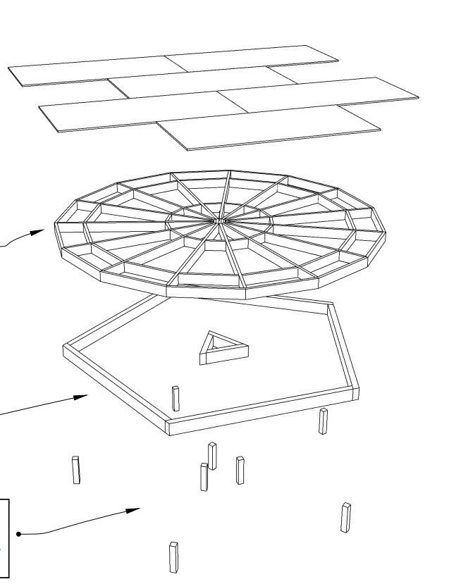 Circular Deck Foundation 4V Domes and Yurts (3 Sizes: 23', 30', 40 ...