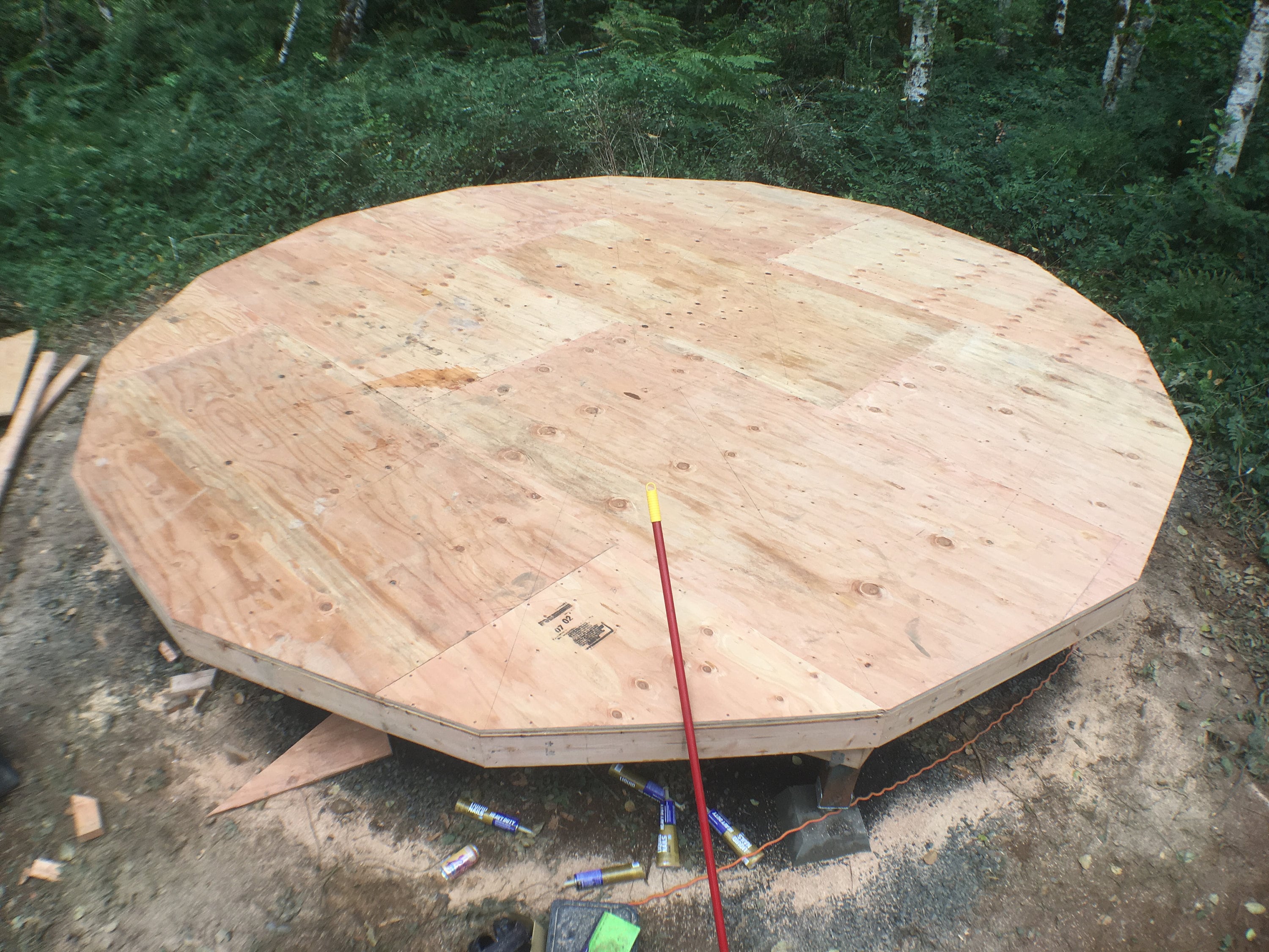 Circular Deck Foundation 3V Domes and Yurts (3 Sizes: 15,20,23 Ft / 4.5 ...