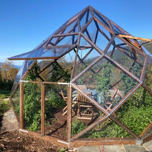 16ft / 5m Zome! Geodesic Dome DIY Build Plans NO HUBS (imperial and ...