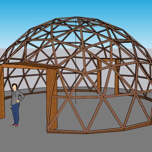 30ft / 9m Geodesic Dome DIY Build Plans NO HUBS imperial and Metric - Etsy