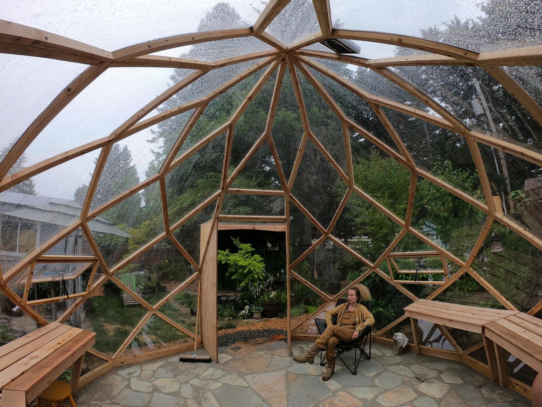 16' / 5m Zome Geodätische Kuppel DIY Build Plans NO HUBS Imperial and ...