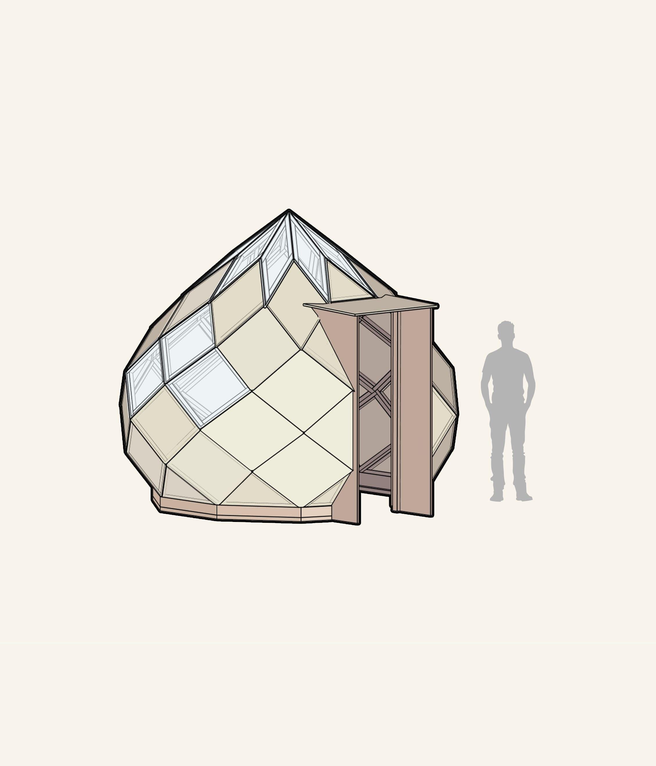 10’6 / 3.2m Zome Plans! Geodesic Dome DIY Build Plans (imperial and ...