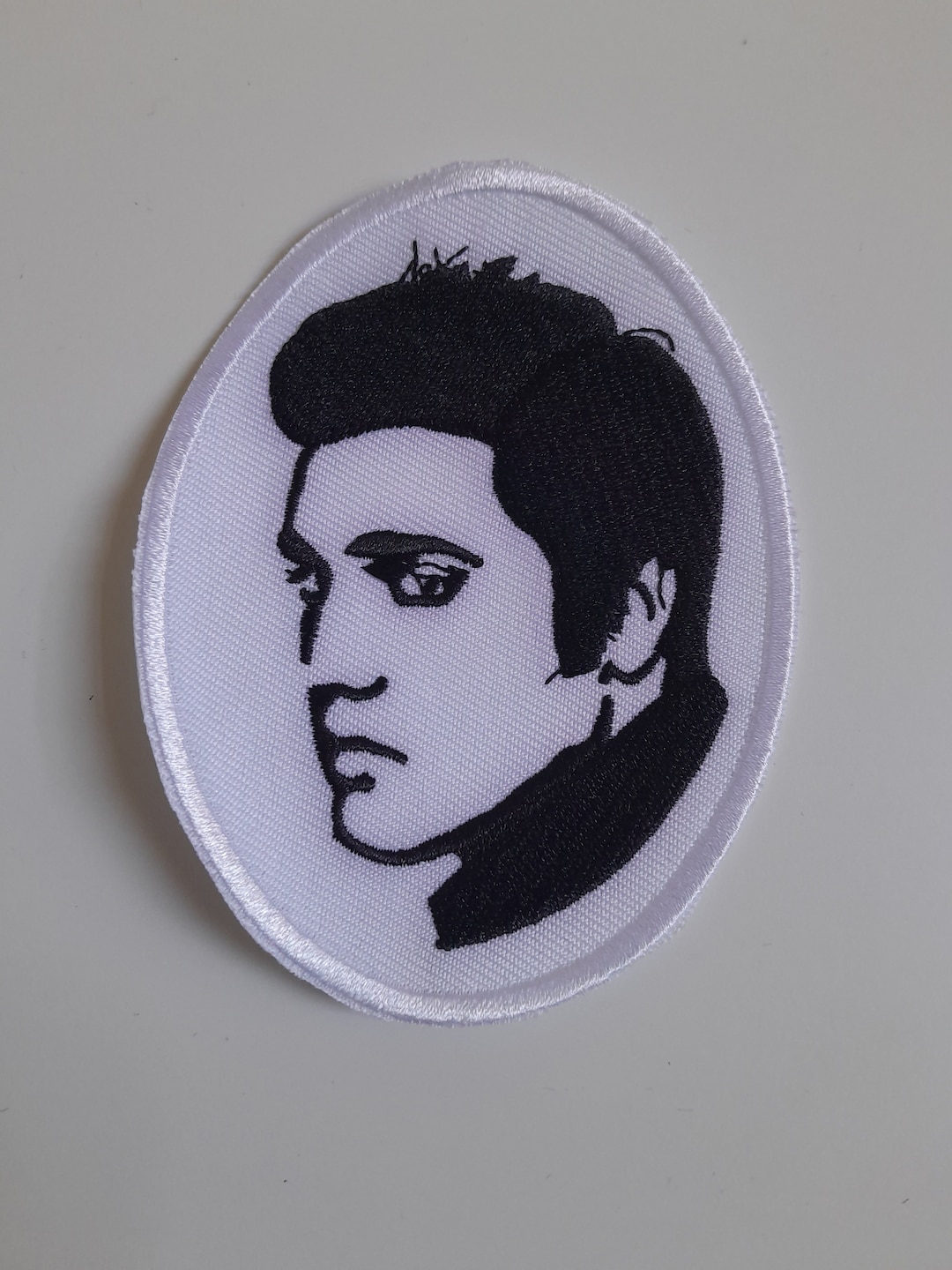 Elvis Presley Iconic Face Embroidered Iron on Patch Pop Country Rock N ...
