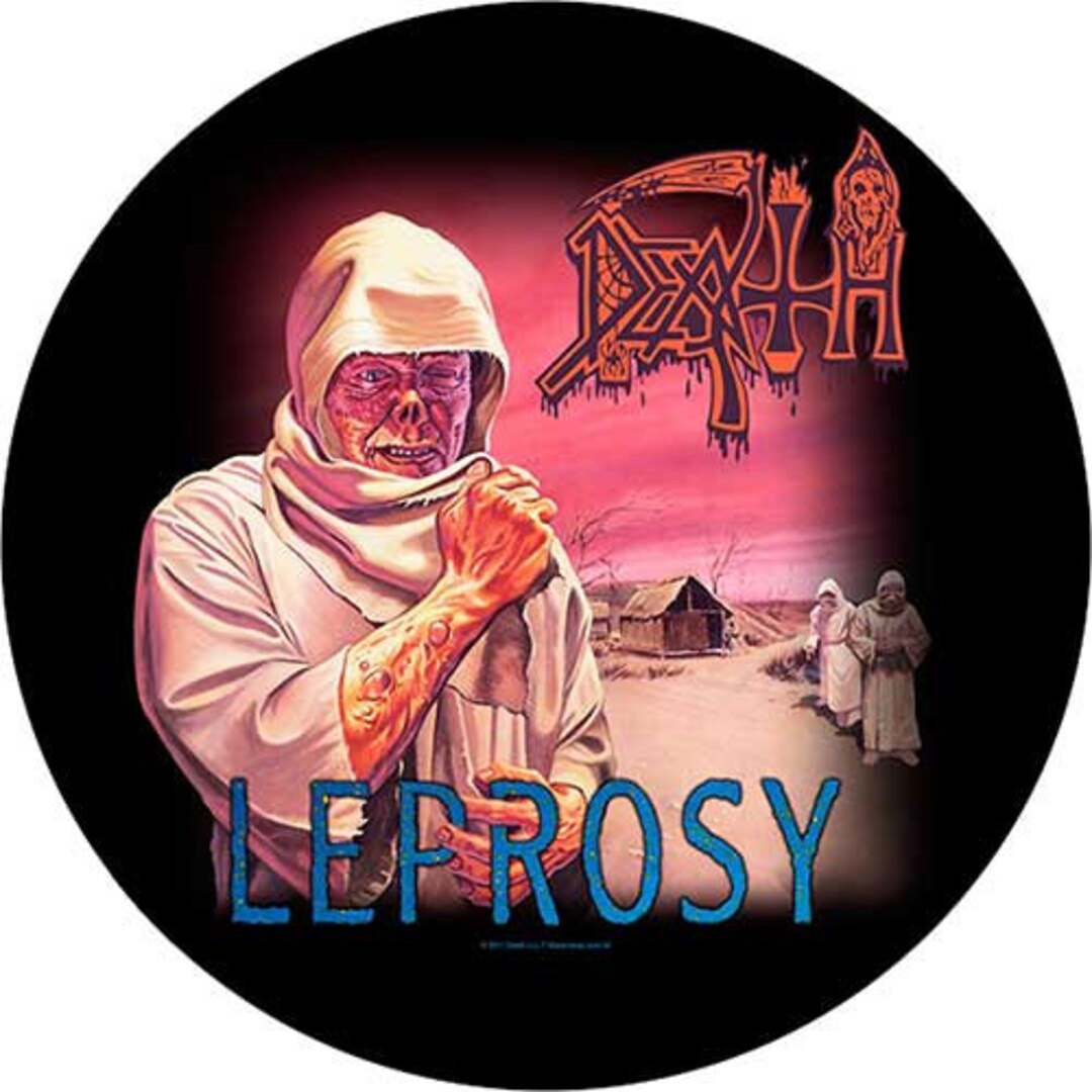 Death Leprosy Large Round Back Patch Thrash Metal Band Badge New - Etsy