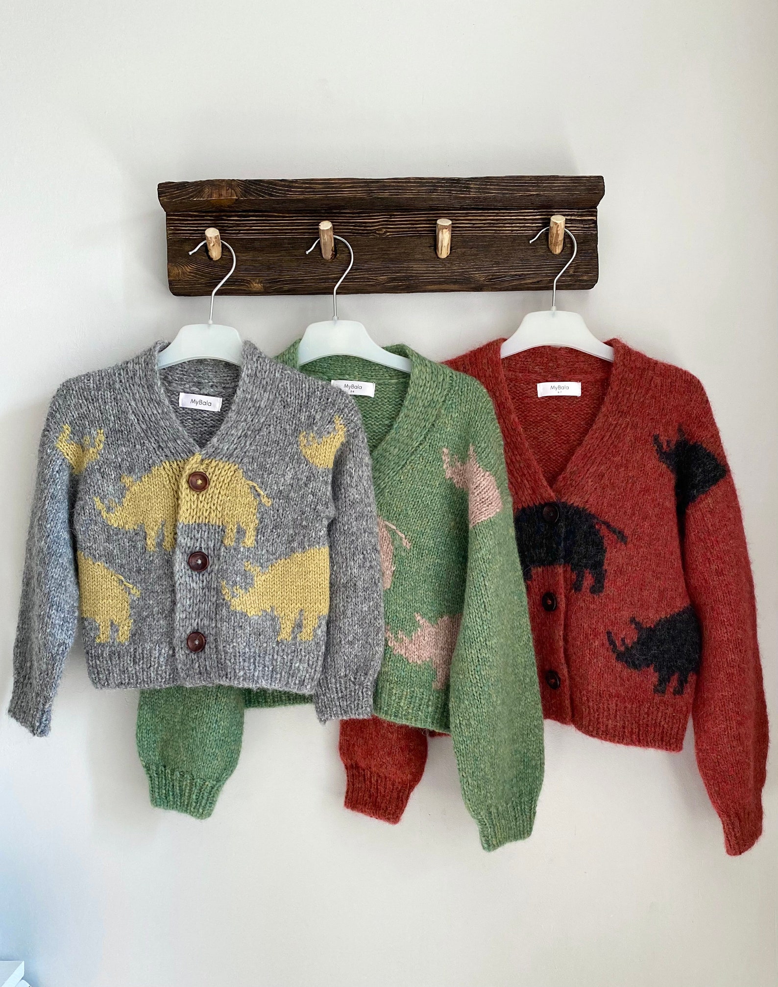 Chunky Knit Cardigan for Kids. Oversized Rhino Cardigan Sweater. Gender ...