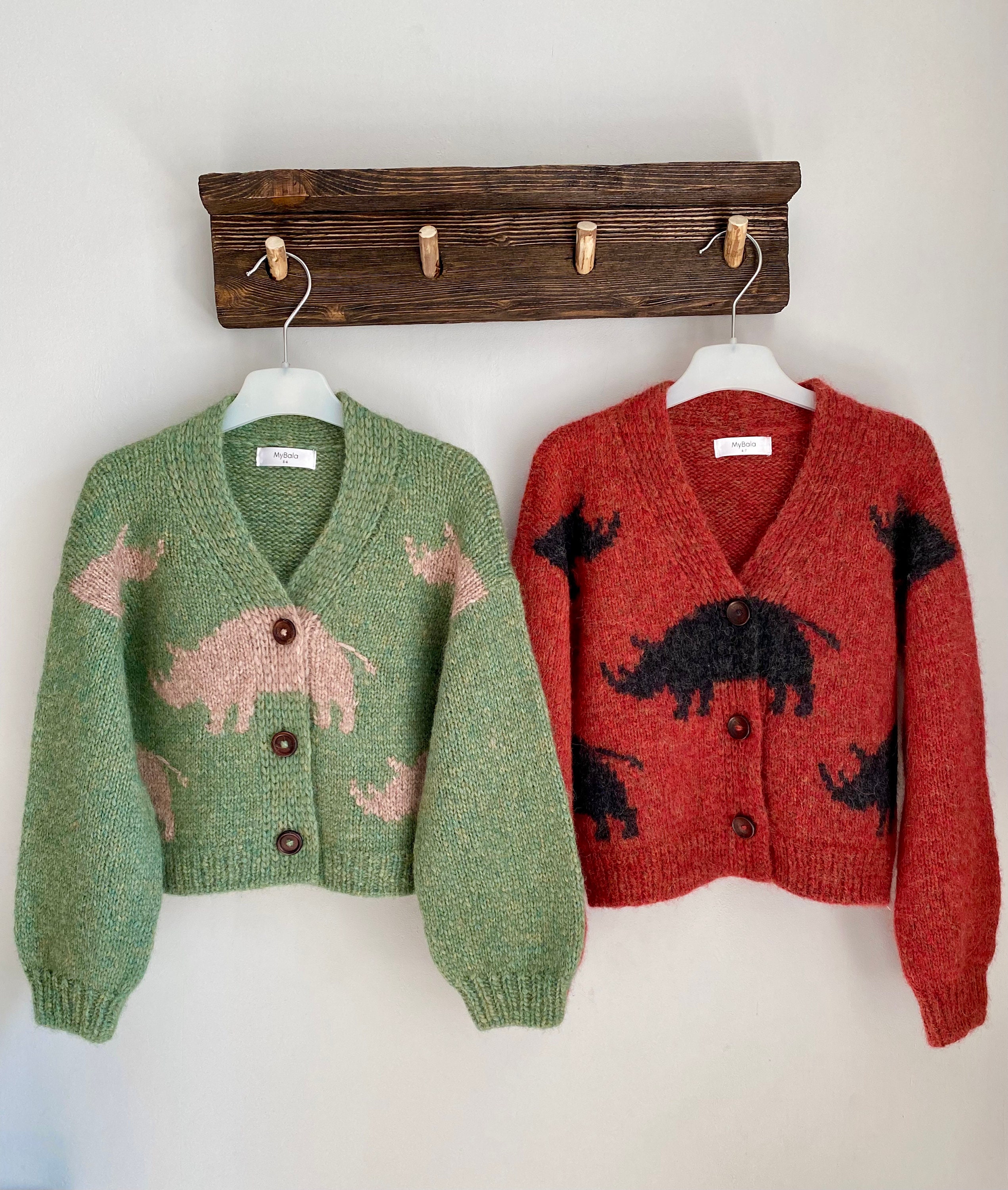 Chunky Knit Cardigan for Kids. Oversized Rhino Cardigan Sweater. Gender ...