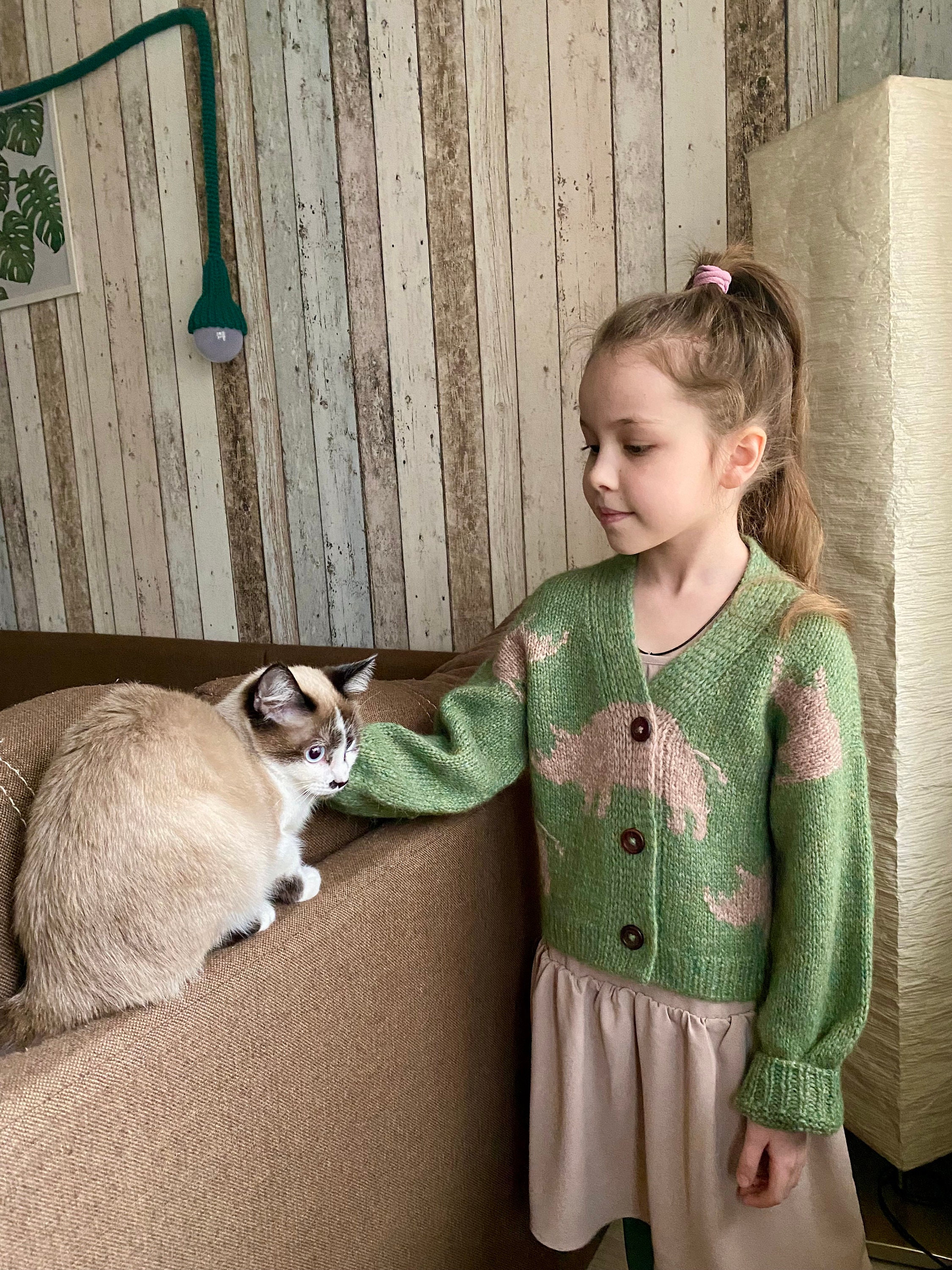 Chunky Knit Cardigan for Kids. Oversized Rhino Cardigan Sweater. Gender ...