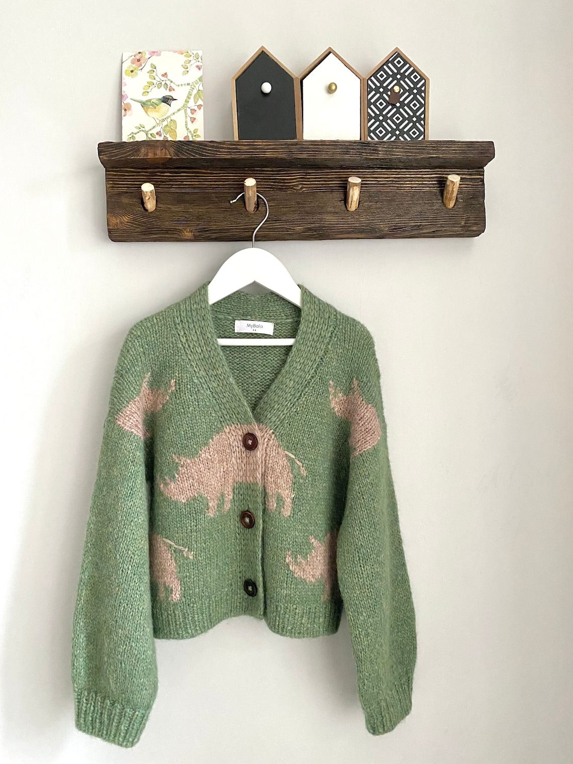 Chunky Knit Cardigan for Kids. Oversized Rhino Cardigan Sweater. Gender ...