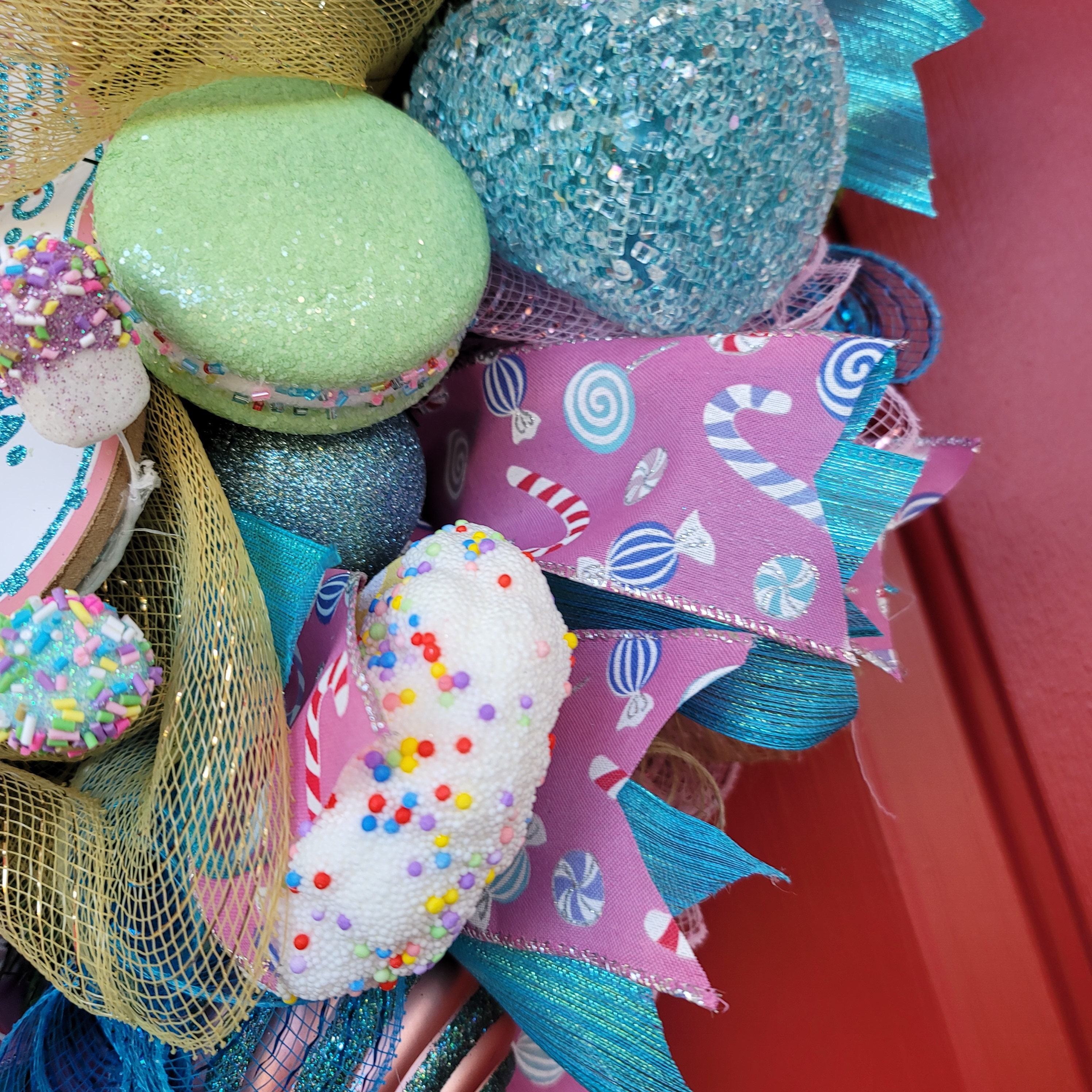 Santa's Sweet Shop Christmas Wreath - Etsy