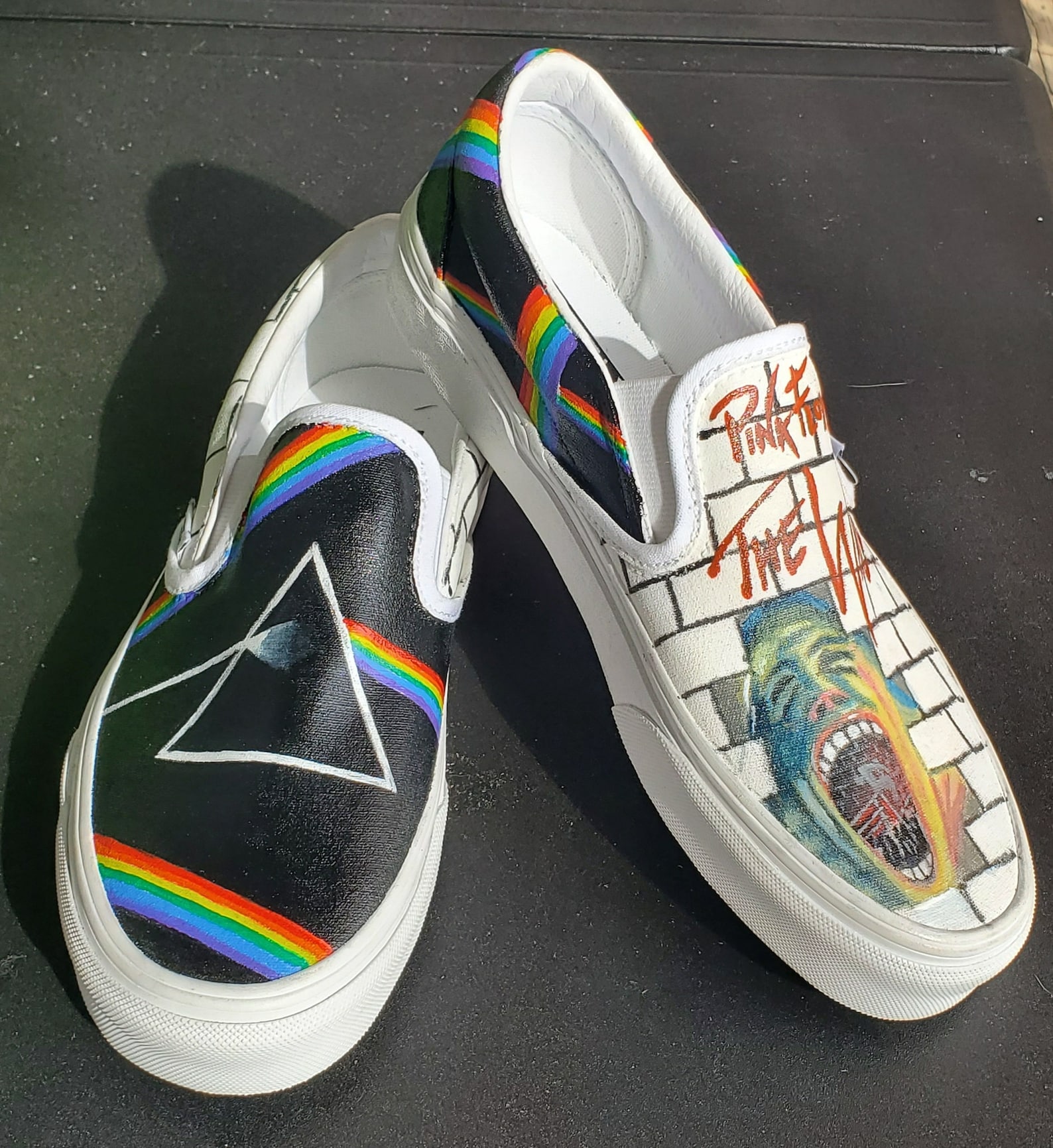 Pink Floyd Band Shoes Hand Painted Shoes Vans Converse - Etsy