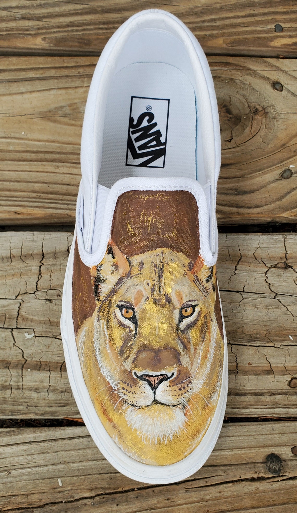 Lion Shoes Lion Gifts Painted Shoes Custom Painted Shoes | Etsy