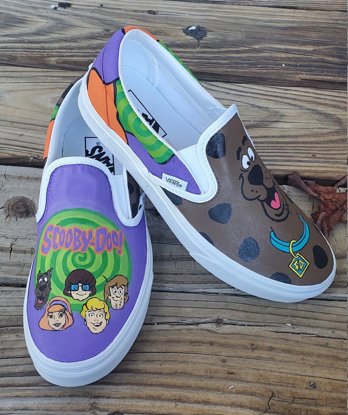 Scooby Doo Shoes Velma Fred Shaggy Daphne Custom Vans Toms | Etsy