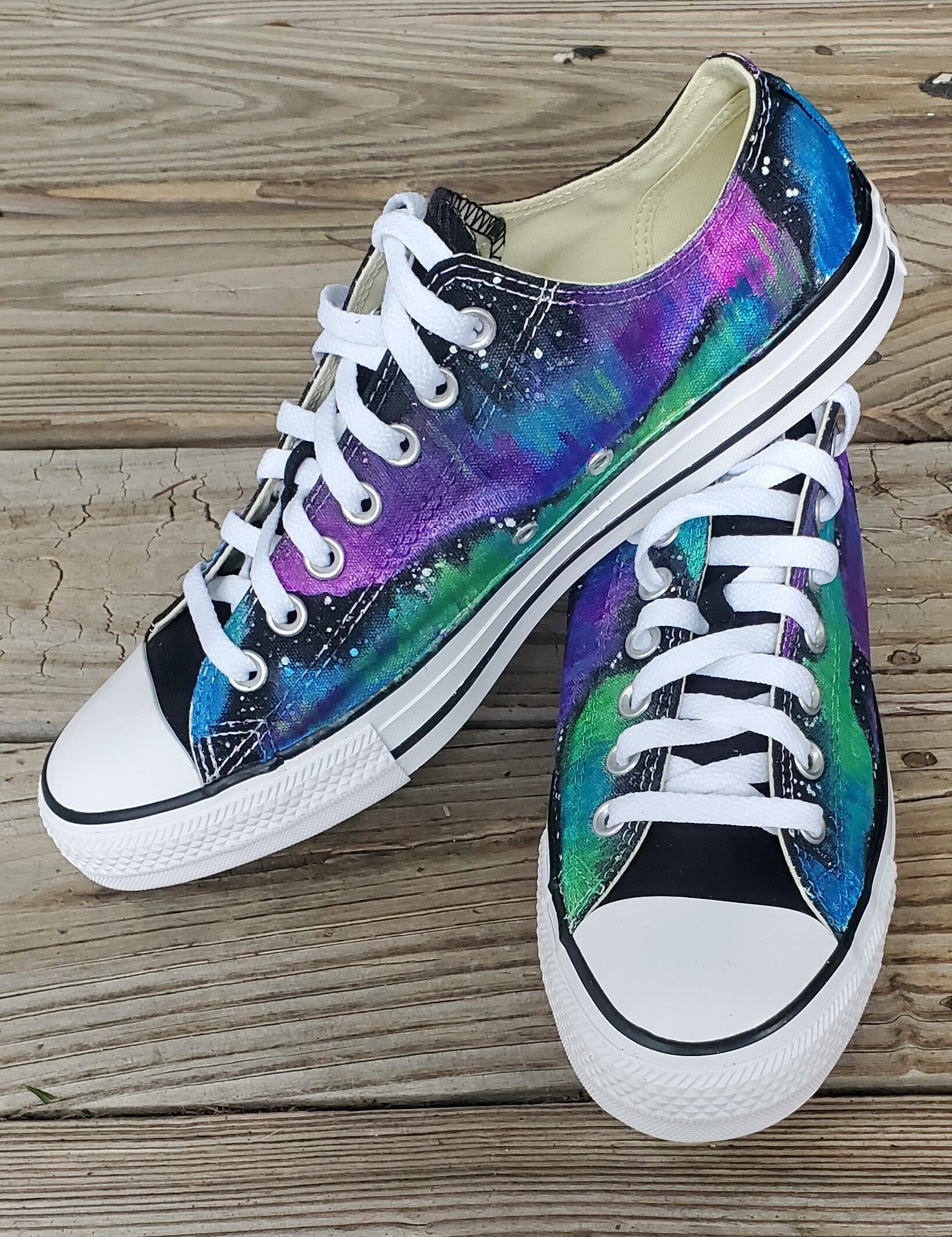 Northern Lights Aurora Borealis Shoes Northern Lights | Etsy