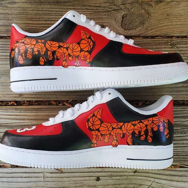 Painted Air Force 1 - Etsy