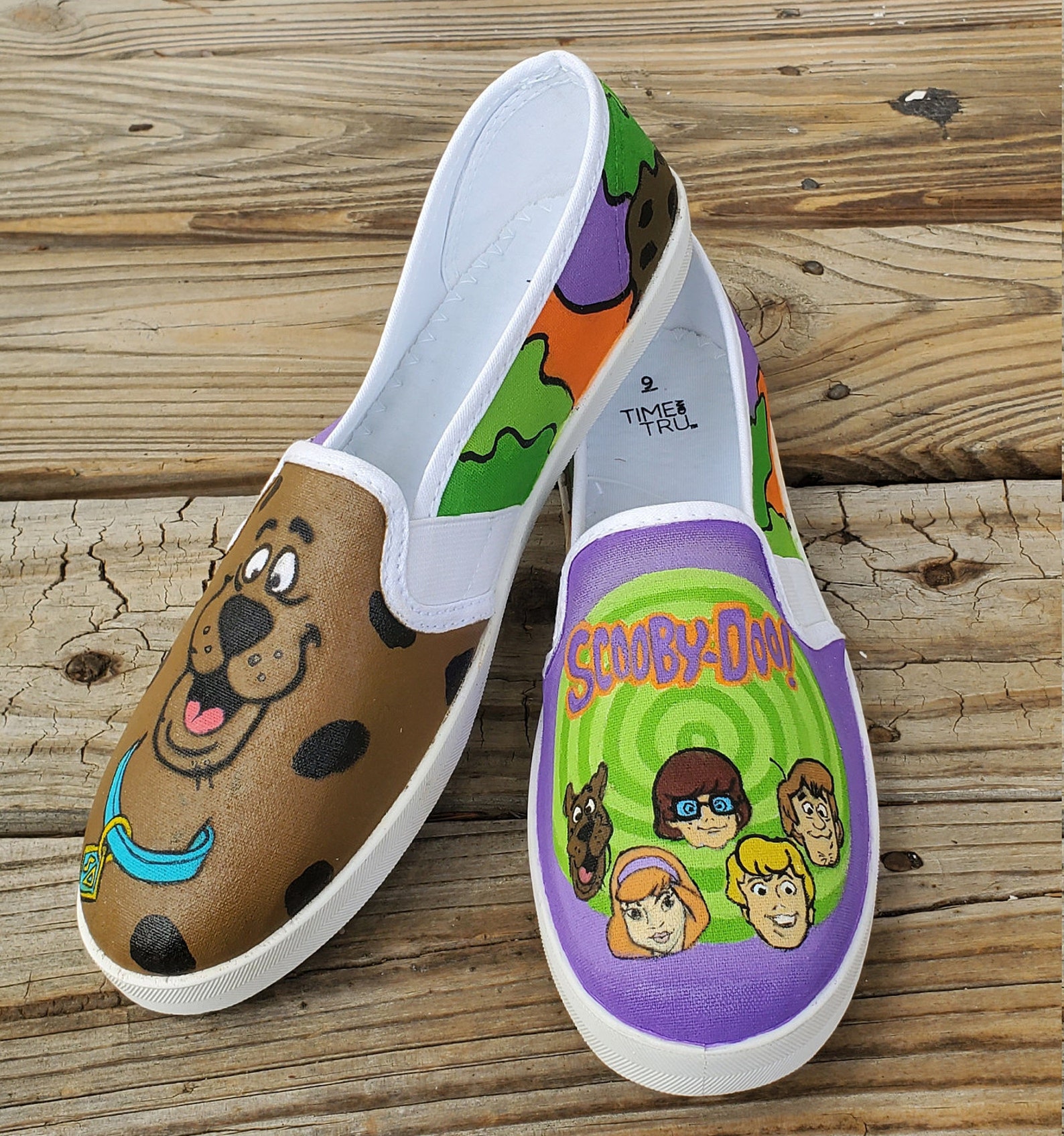 Scooby Doo Shoes Velma Fred Shaggy Daphne Custom Vans Toms | Etsy