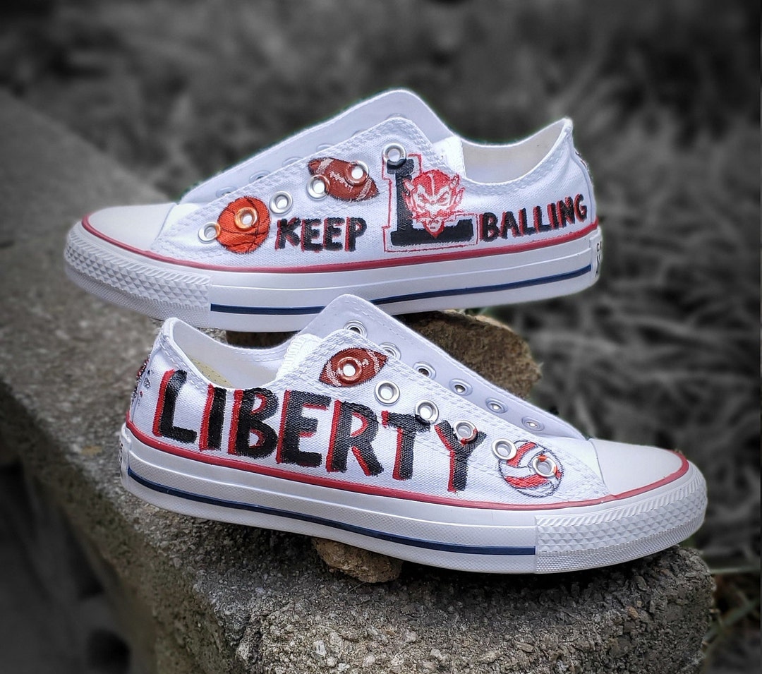Hand Painted School Spirit Converse Shoes, Custom High School Sneakers ...