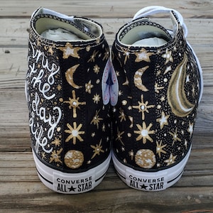 Custom Painted Moon & Stars Converse, Celestial Shoes - Etsy