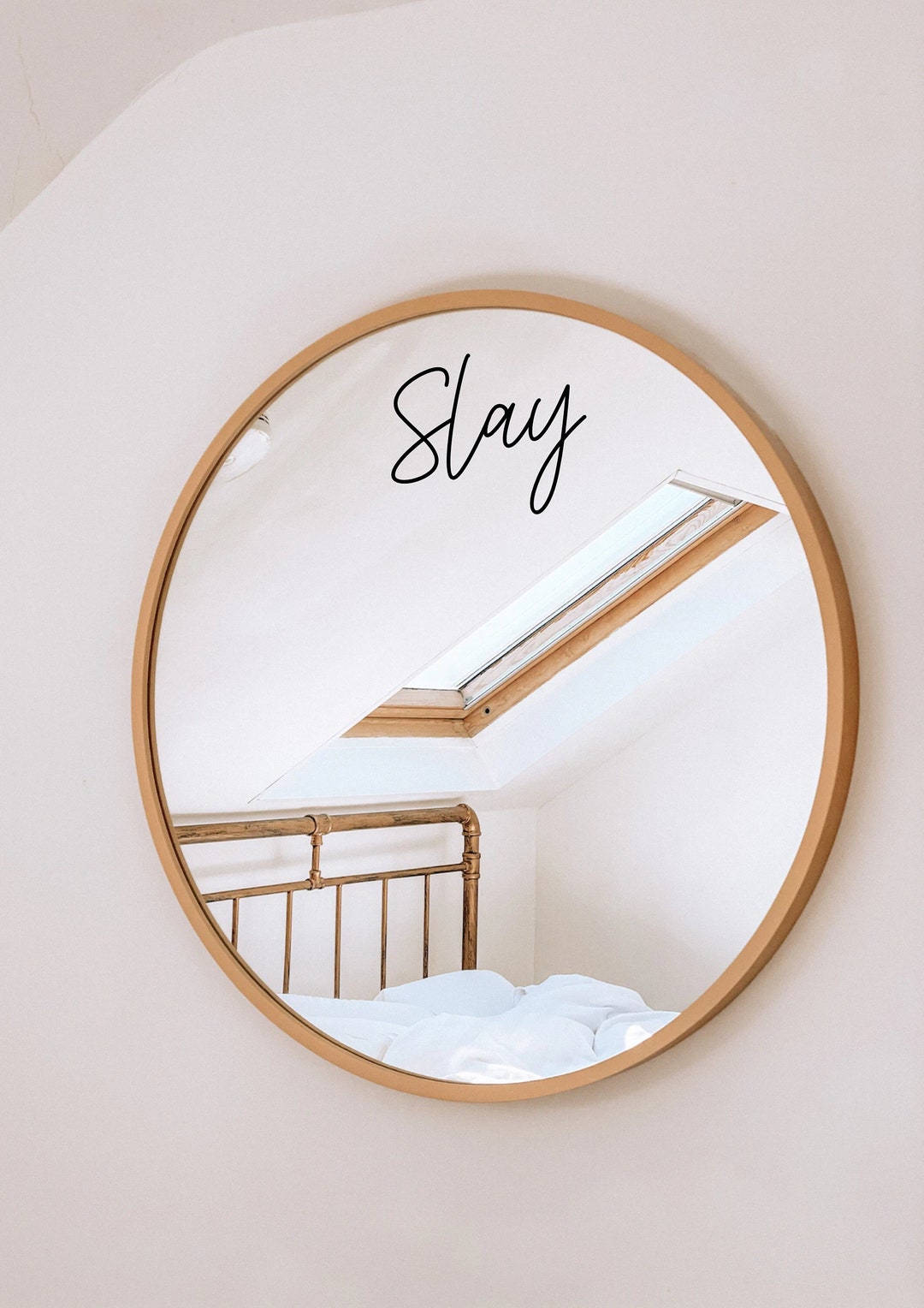 Spiegel Sticker Slay, Vinyl Sticker, Positieve Affirmatie, Motiverende ...