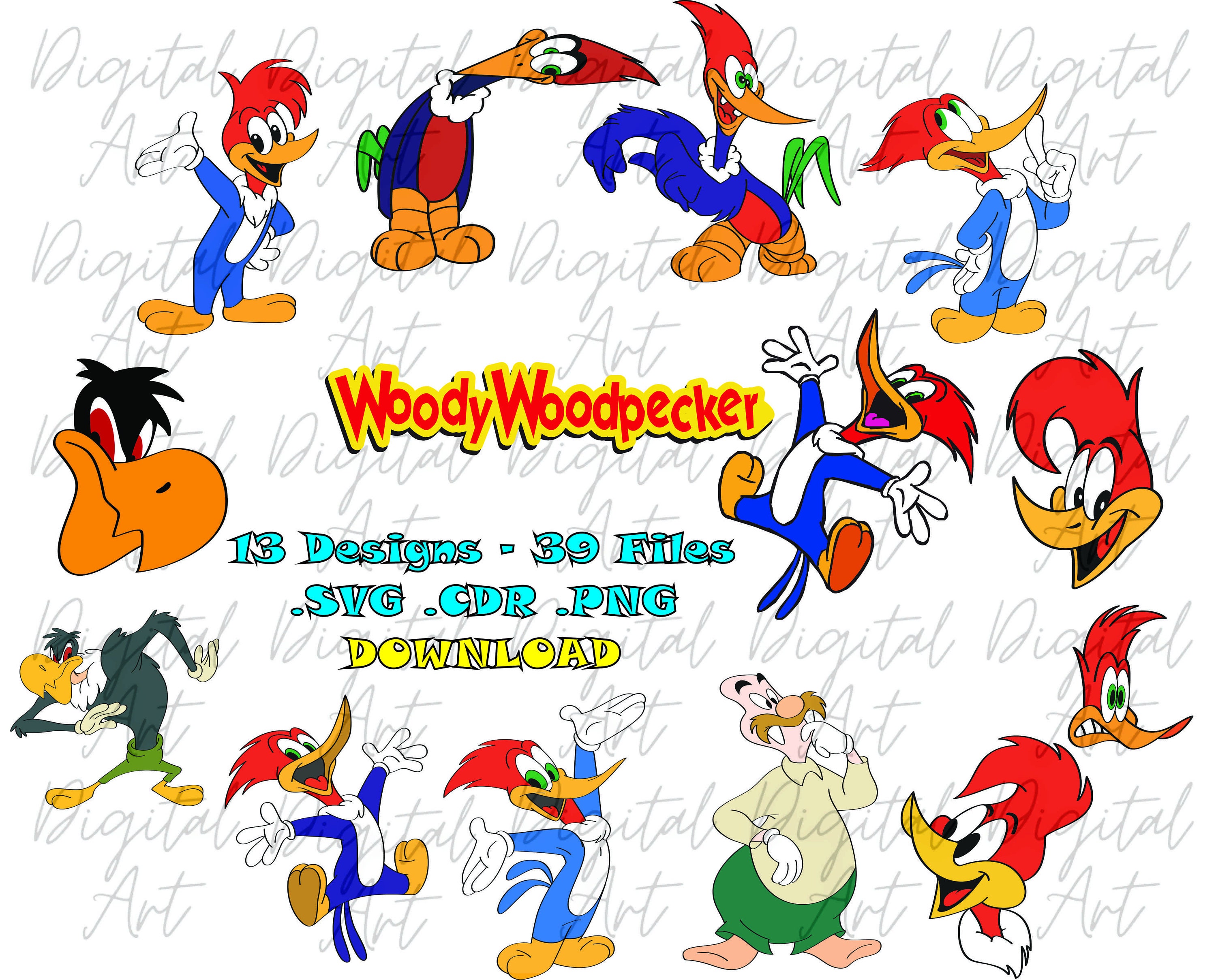 Woody Woodpecker Svg Files, Woody Woodpecker Svg Bundle, Woody ...