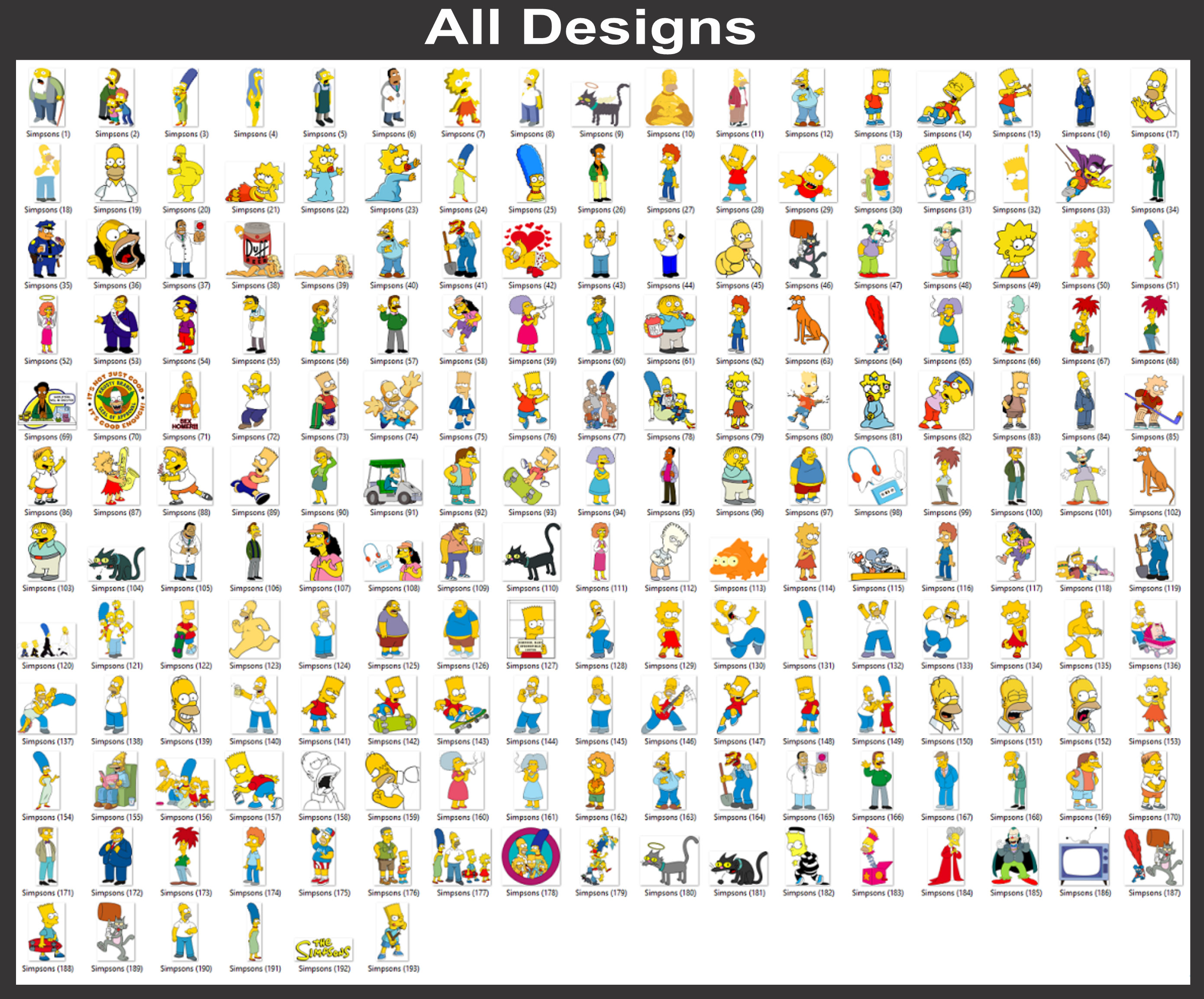 The Simpsons Svg Bundle , the Simpsons, Simpsons Files Vector, Simpsons ...