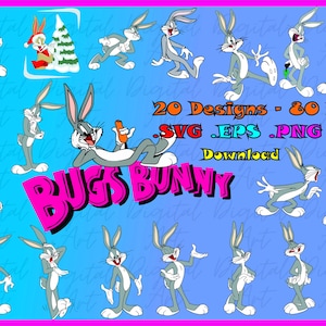 Bugs Bunny Svg Files, Bugs Bunny Svg Bundle, Pack Files, Files Vector ...