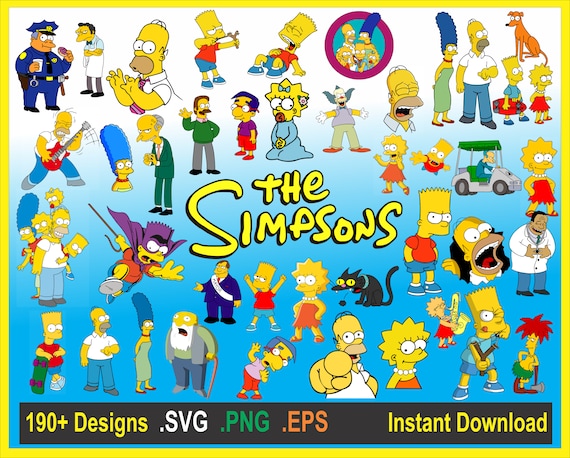 The Simpsons Svg Bundle the Simpsons Simpsons Files Vector - Etsy