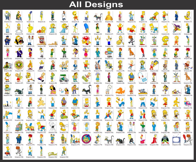 The Simpsons Svg Bundle , the Simpsons, Simpsons Files Vector, Simpsons ...