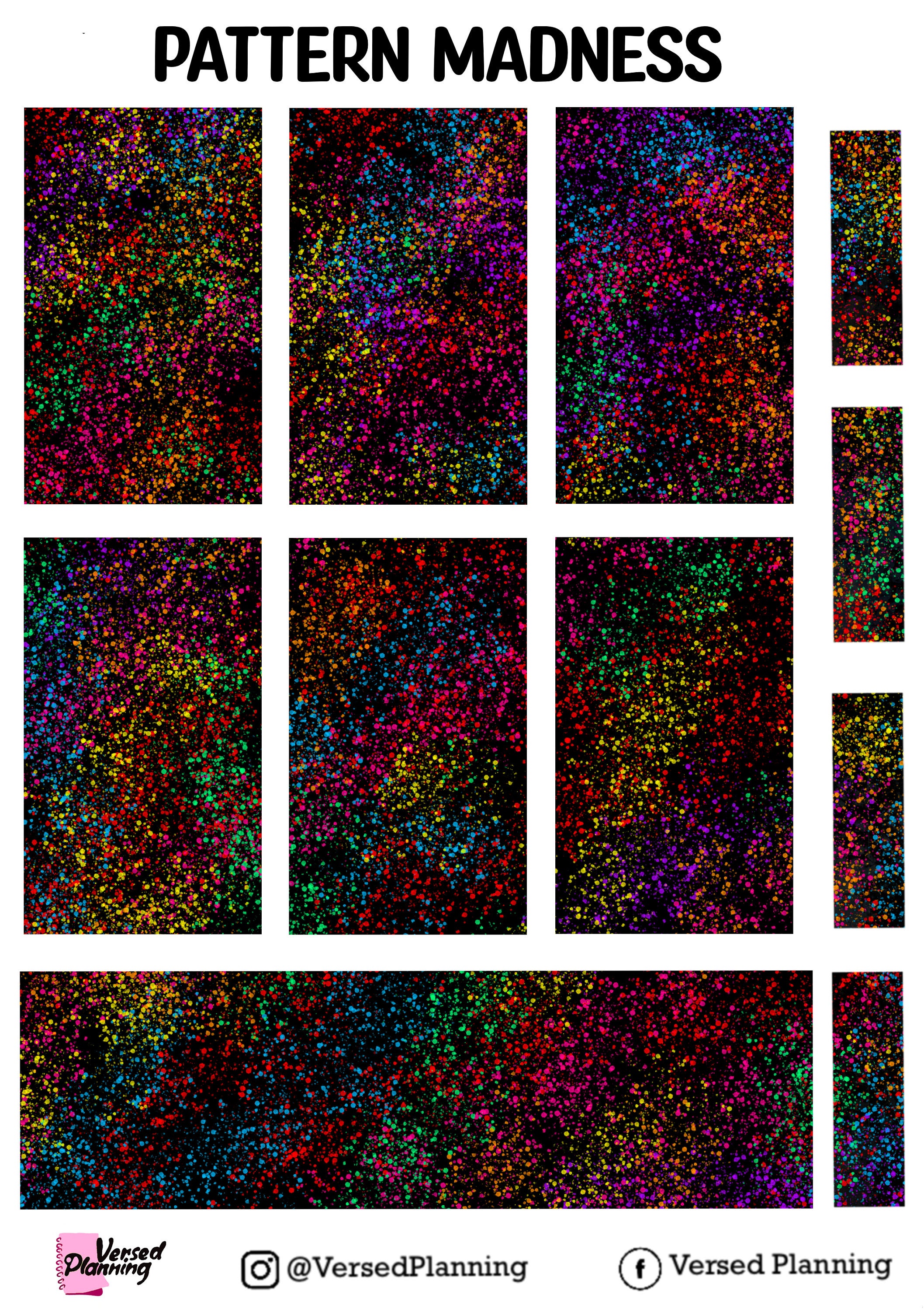 PAINT SPLATTER STICKERS 3 Sheets | Etsy