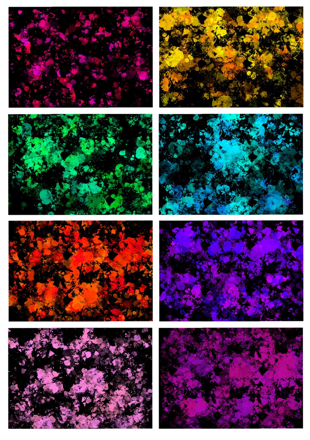 PAINT SPLATTER STICKERS 3 Sheets - Etsy