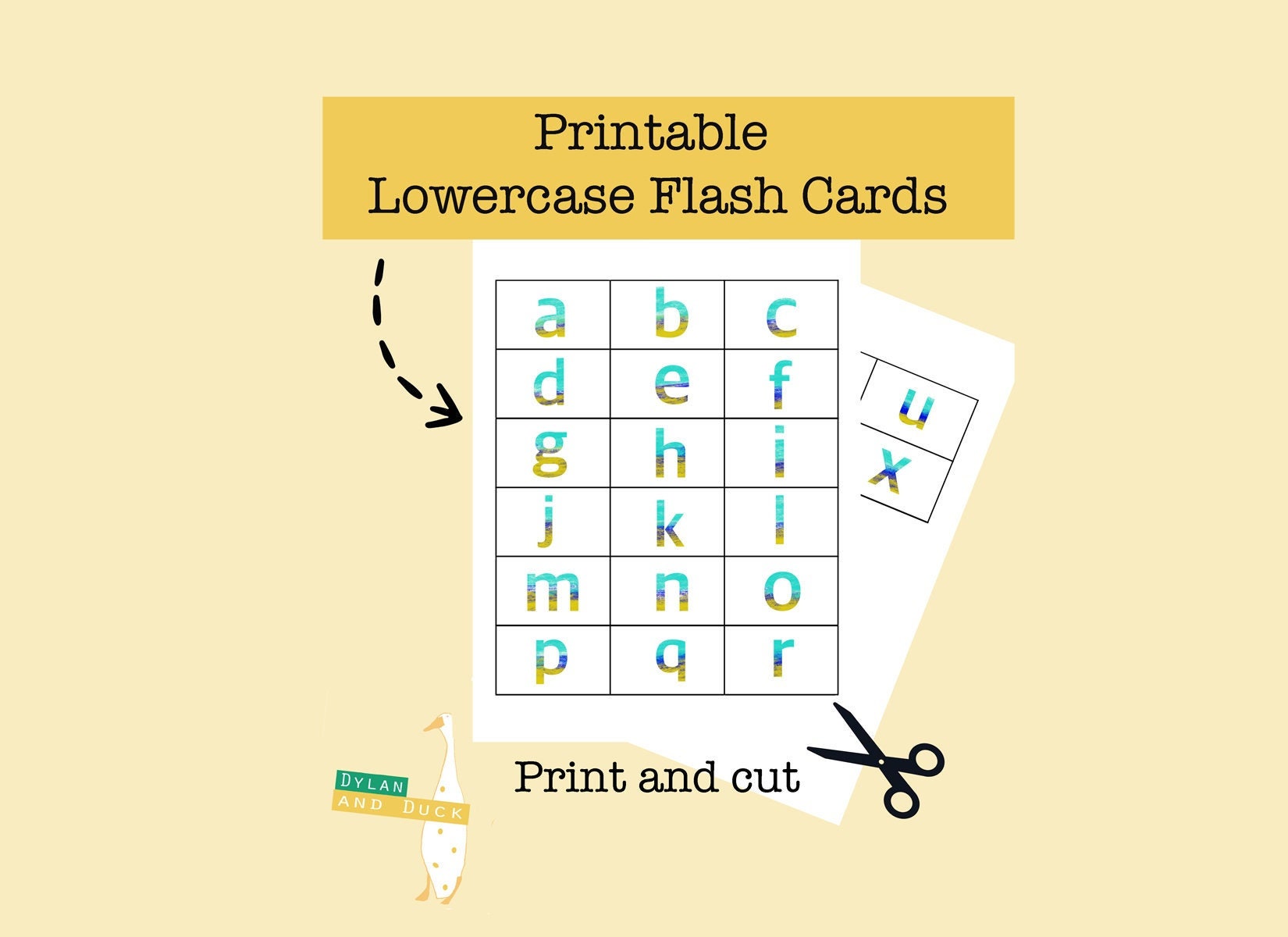 Printable Lowercase Flash Cards - Kindergarten Study Help - Home School ...