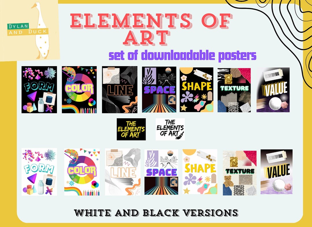 Elements of Art Classroom Poster - Downloadable and Print Yourself ...