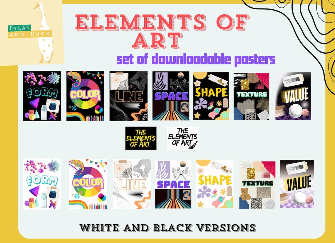 Elements of Art Classroom Poster - Downloadable and Print Yourself ...