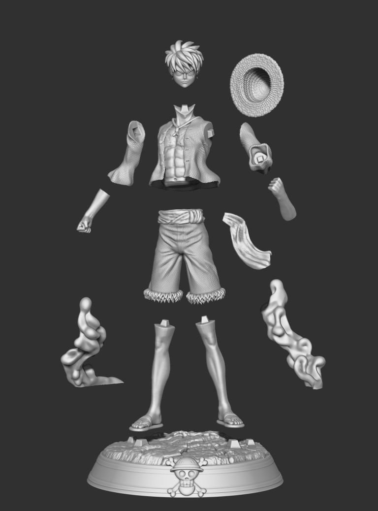 One Piece Monkey D Luffy STL 3D model print | Etsy