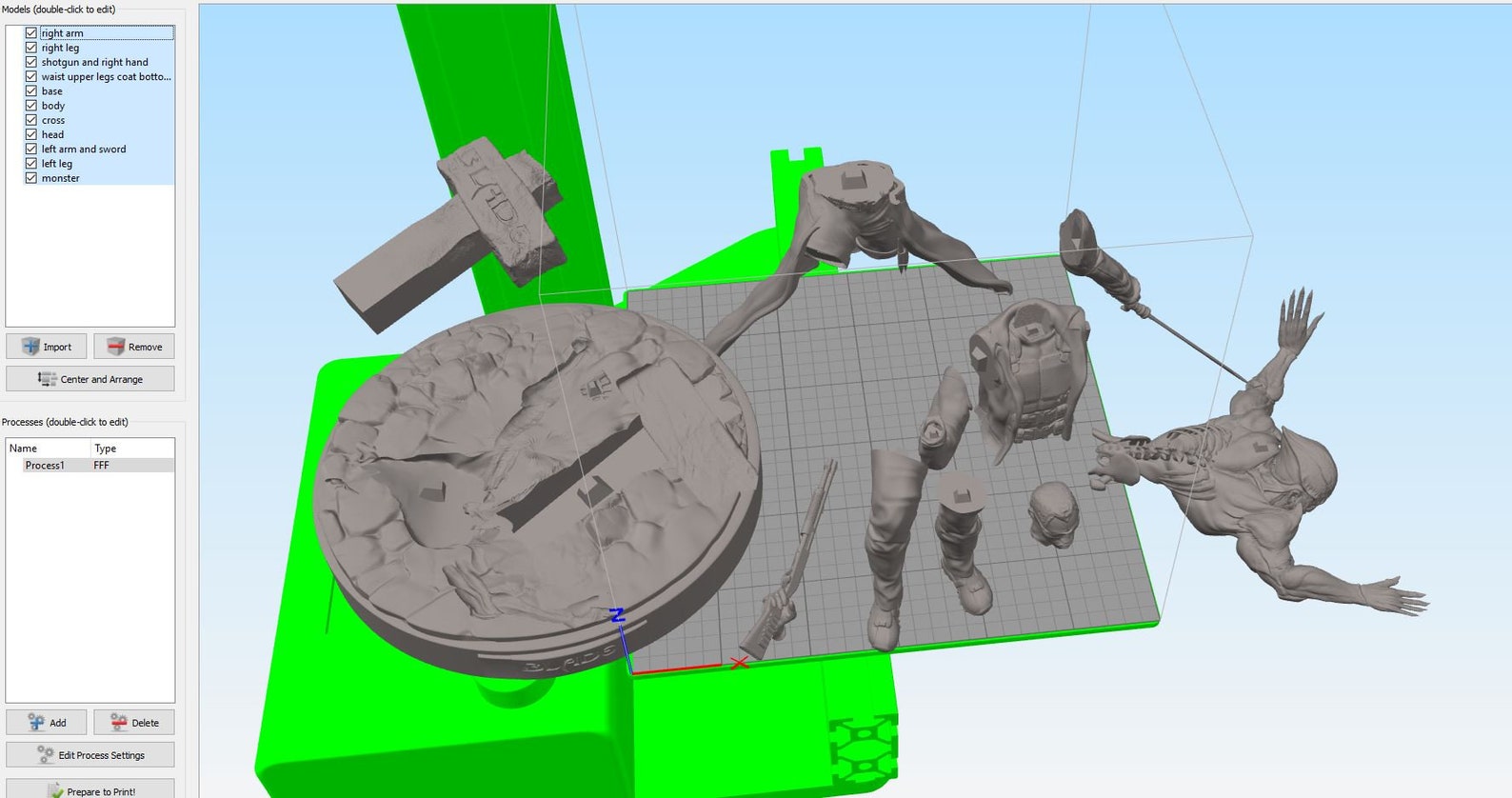 Blade STL file 3d model print | Etsy