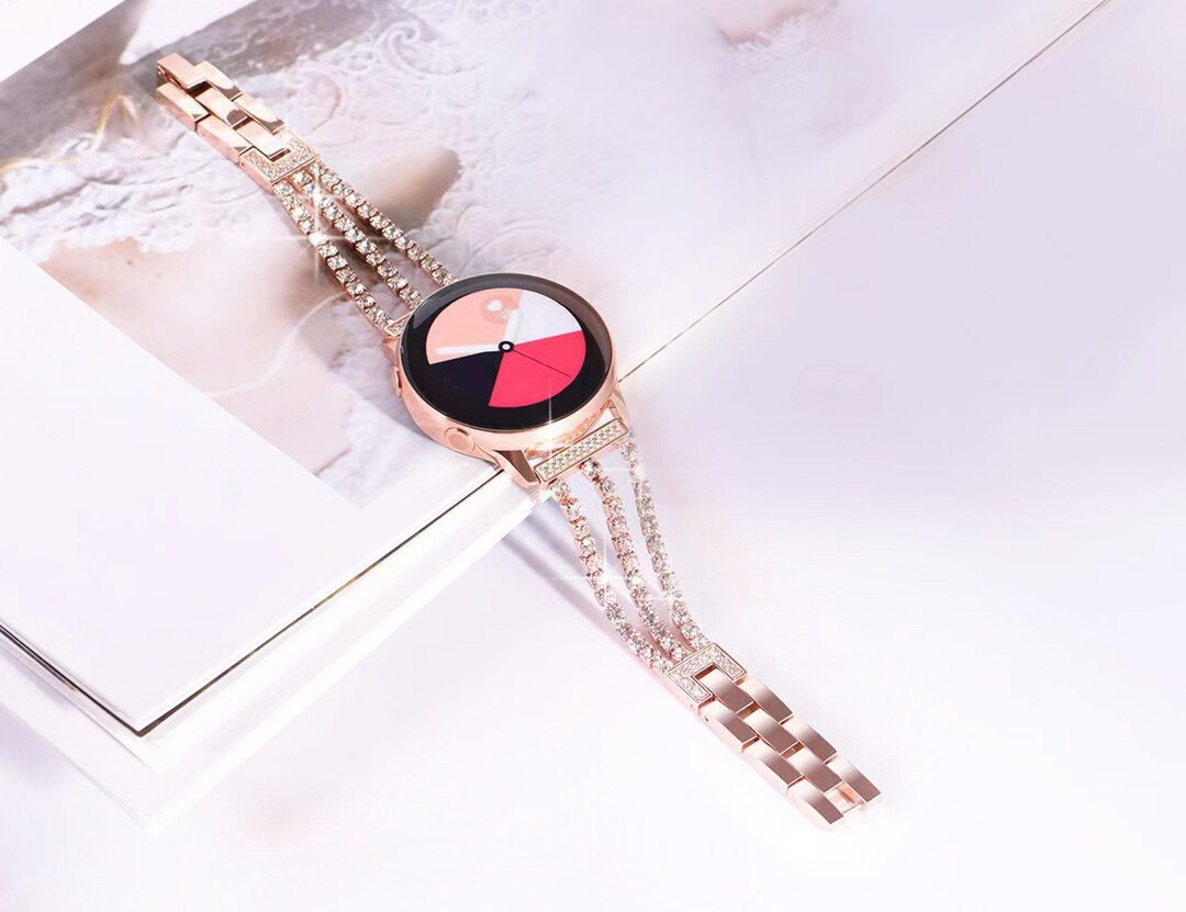 Chains Samsung Watch Band Diamond Watch Band 20mm 22mm - Etsy