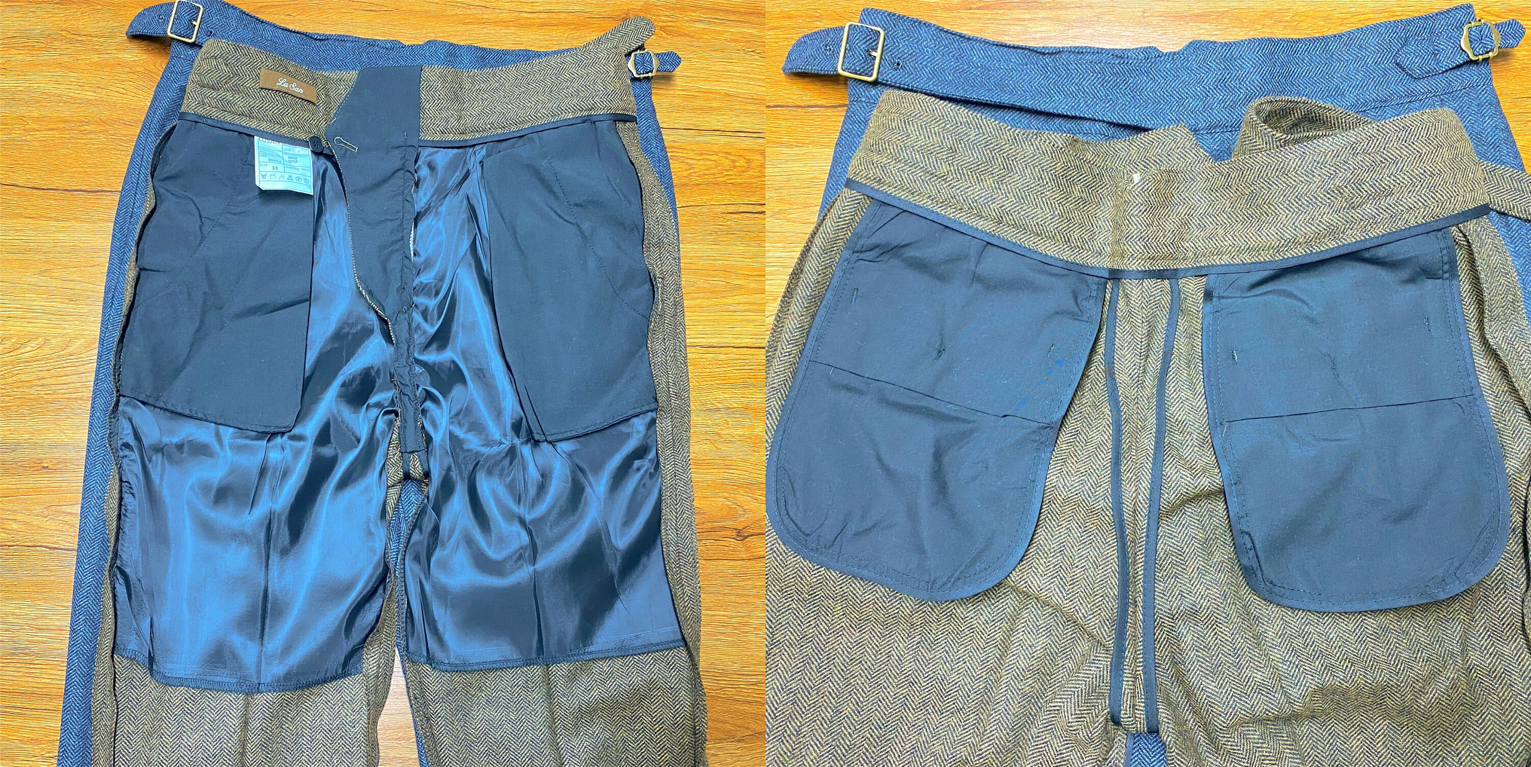 Men Wool Pants With Pleats, Classic Texture Wool Pants, Cozy Woolen ...