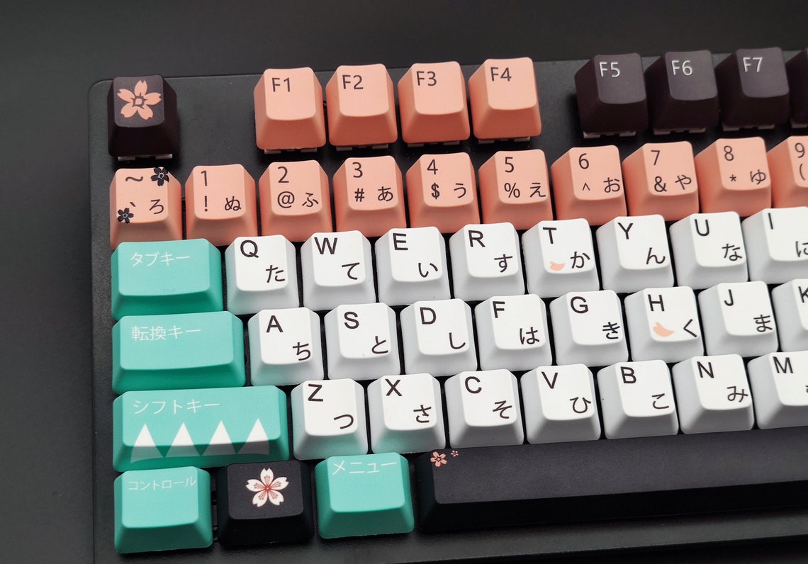 Japan Keycap OEM Keycaps Set Artisan 64/87/98/104 Key Cap MX | Etsy