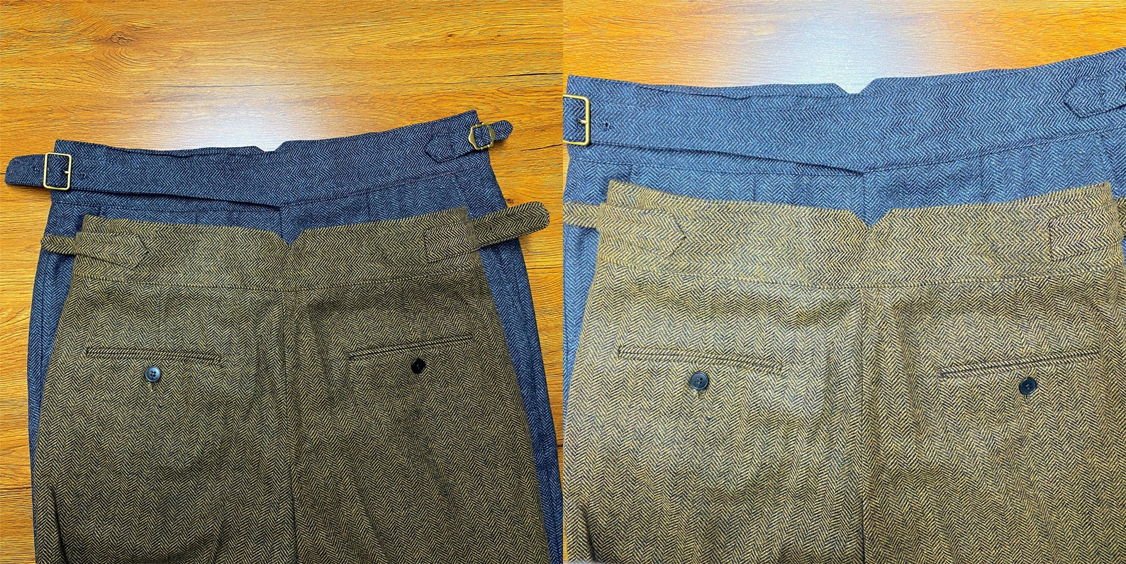 Men Wool Pants With Pleats, Classic Texture Wool Pants, Cozy Woolen ...