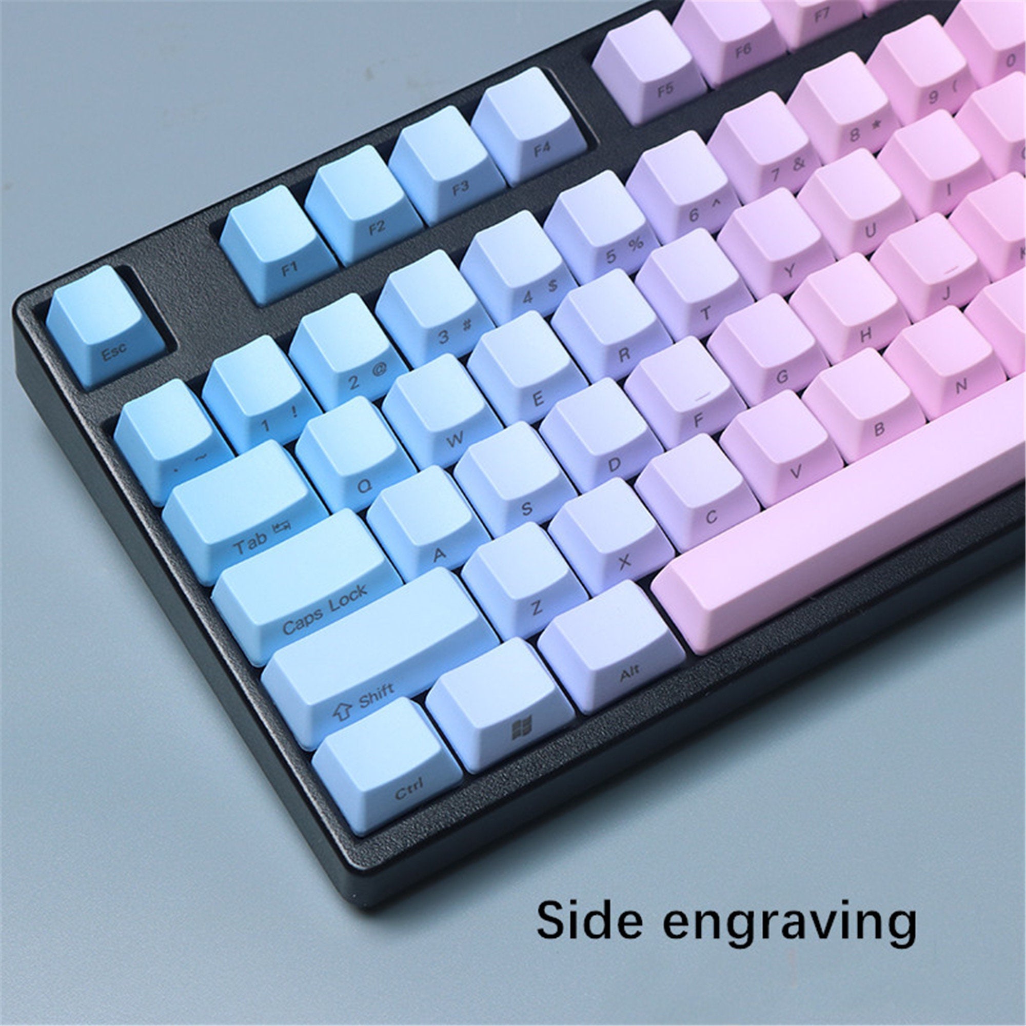 Blue Pink Cherry Keycaps Set Artisan Resin 64/87/98/104 | Etsy