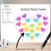 Rolling Hearts Game, Valentines Day Game, Printable Valentines Day Game ...
